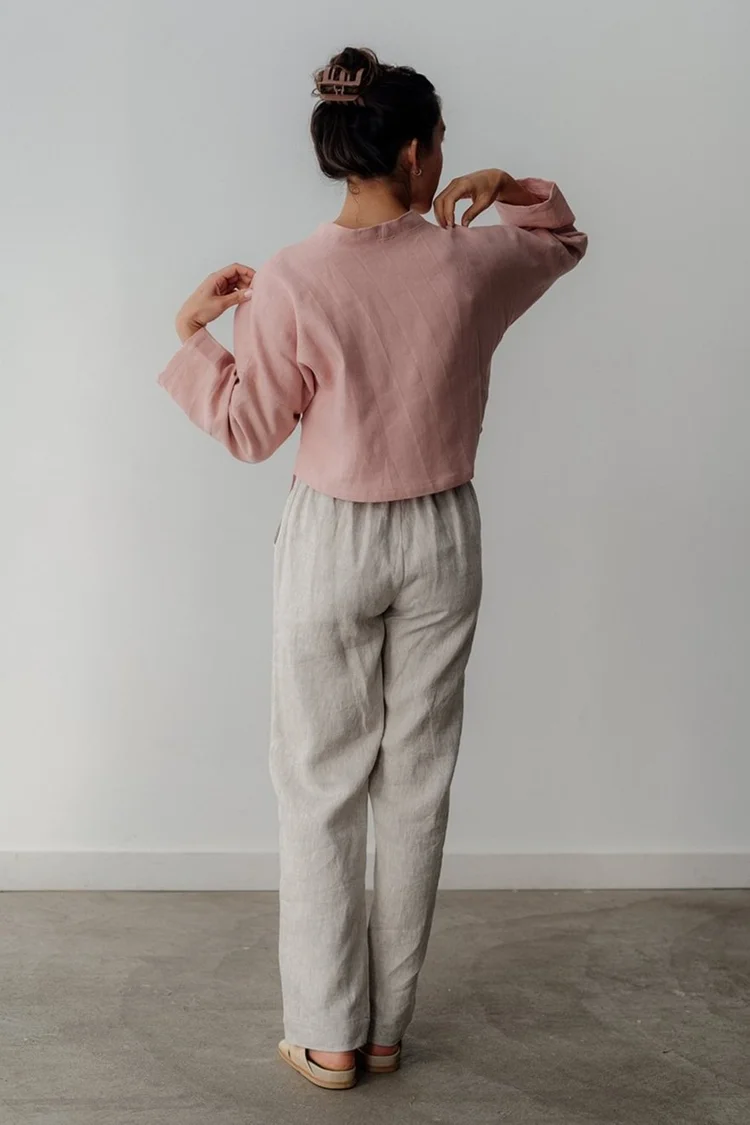 Linen Pants | Capri Pants | Linen Clothing Canada — Nomi Designs