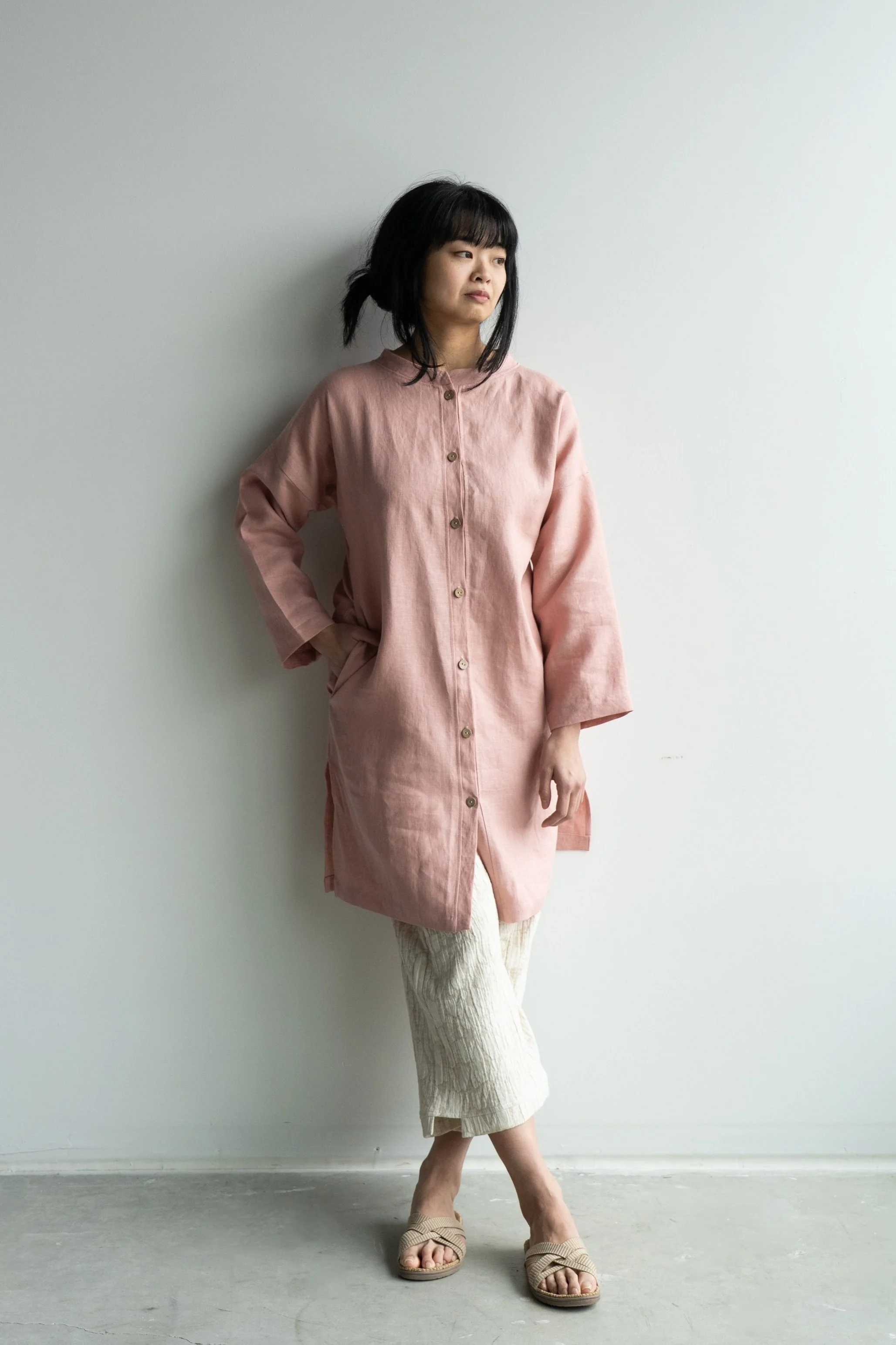 Robyn Women's Linen Button-Up Shirt | Made in Canada — Nomi Designs