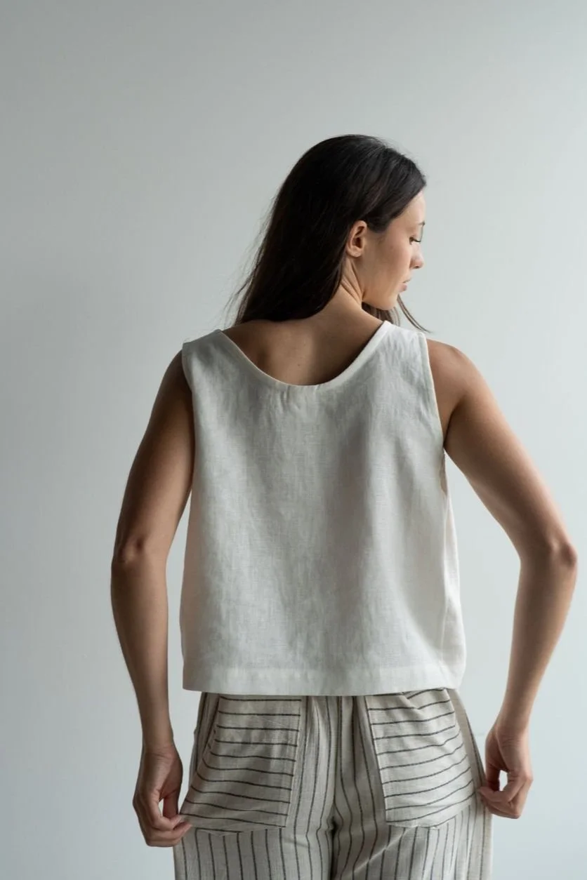 Linen Shirt, Linen Tops | Linen Clothing — Nomi Designs