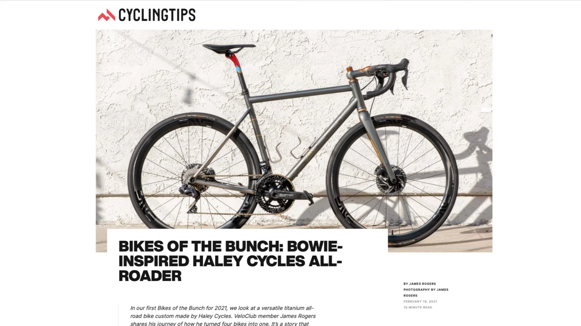 Titanium Race Bikes Made in the USA | Haley Cycles