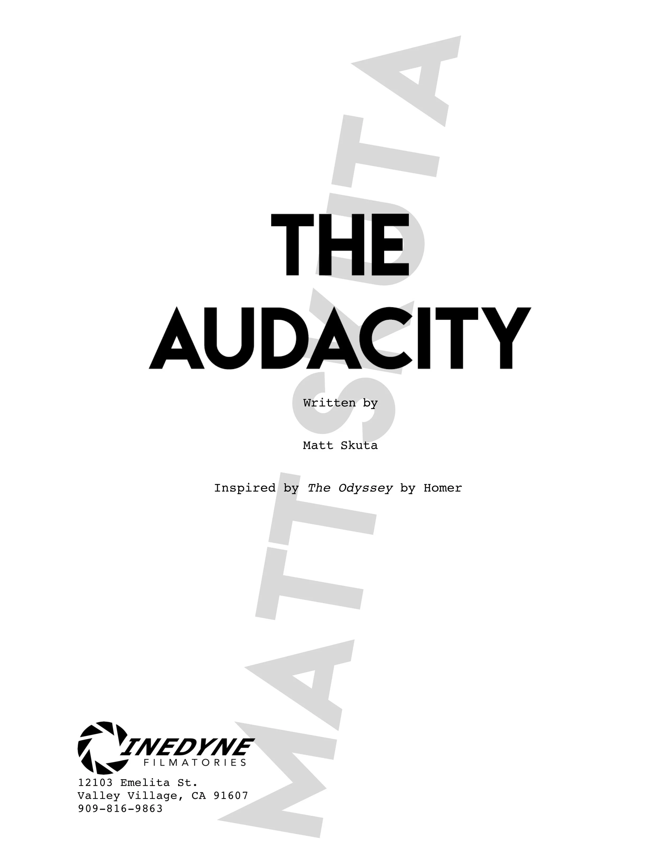 The Audacity — Matt Skuta
