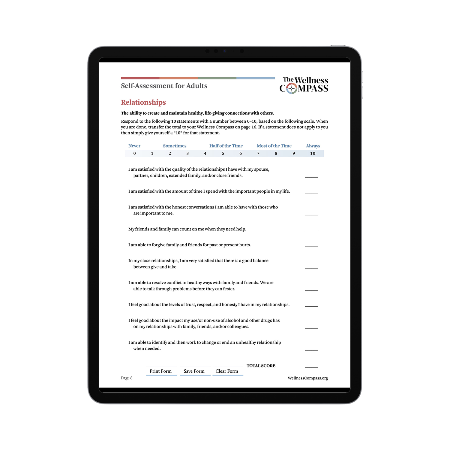 Assessments — Living Compass