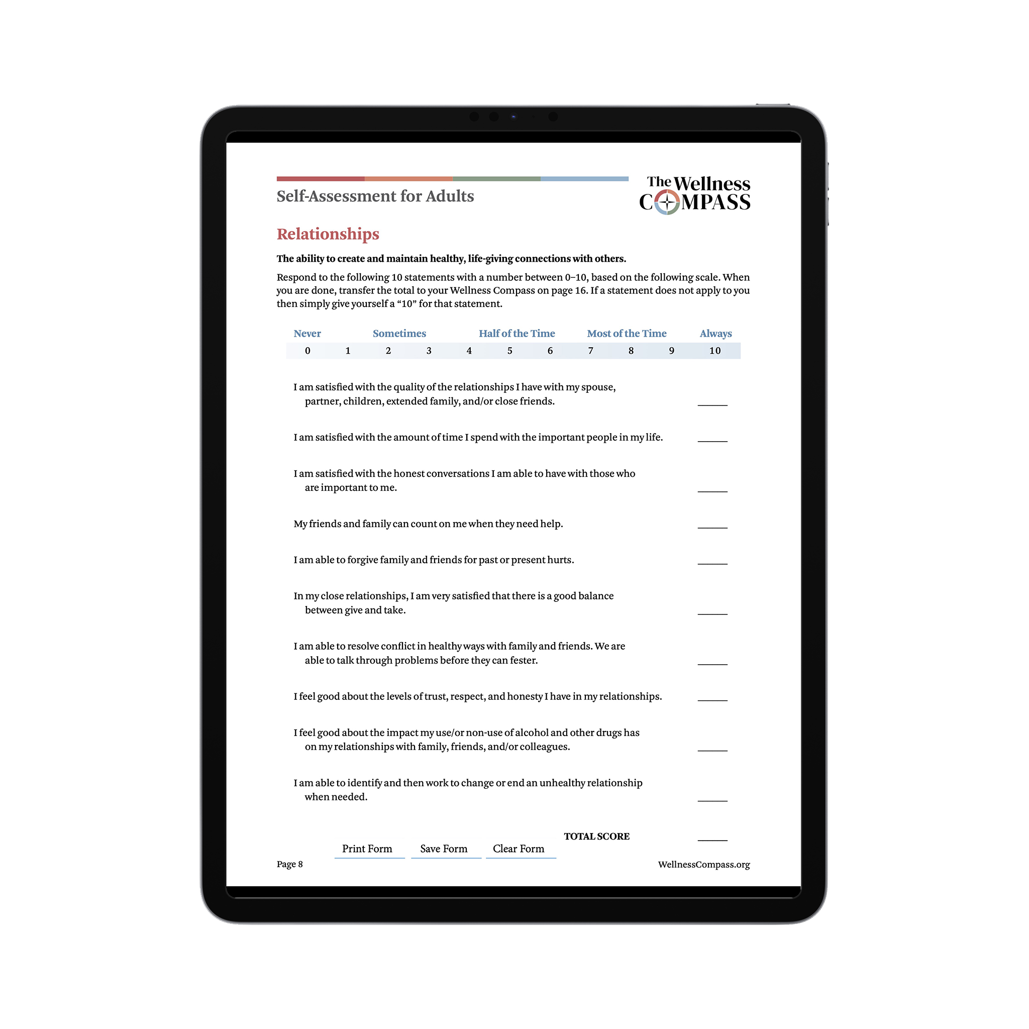 Assessments — Living Compass