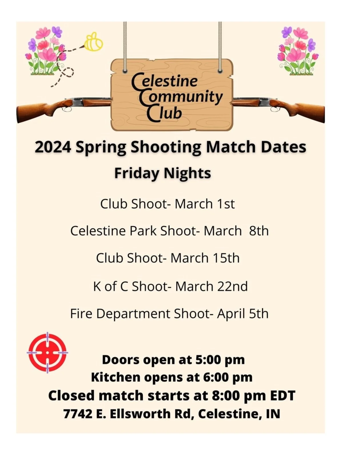 Shooting Matches — Celestine Community Club