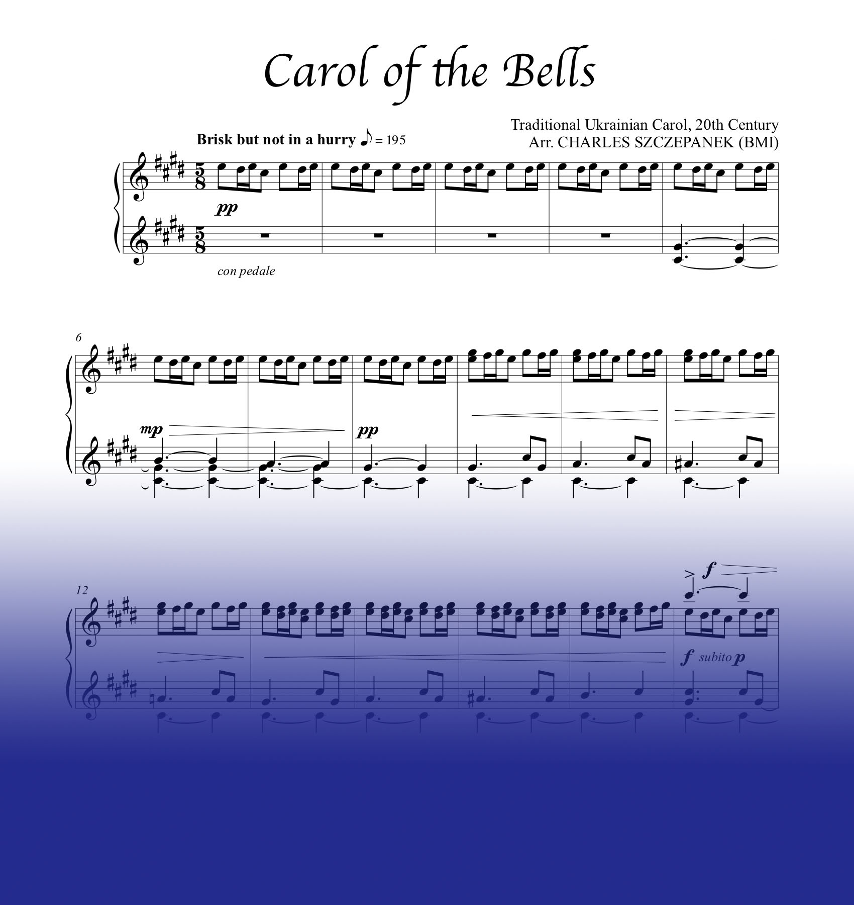 Carol Of The Bells Traditional