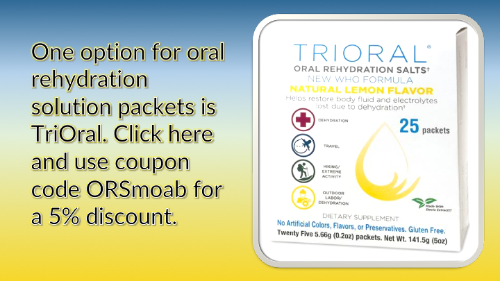 Oral Rehydration Solution Packets