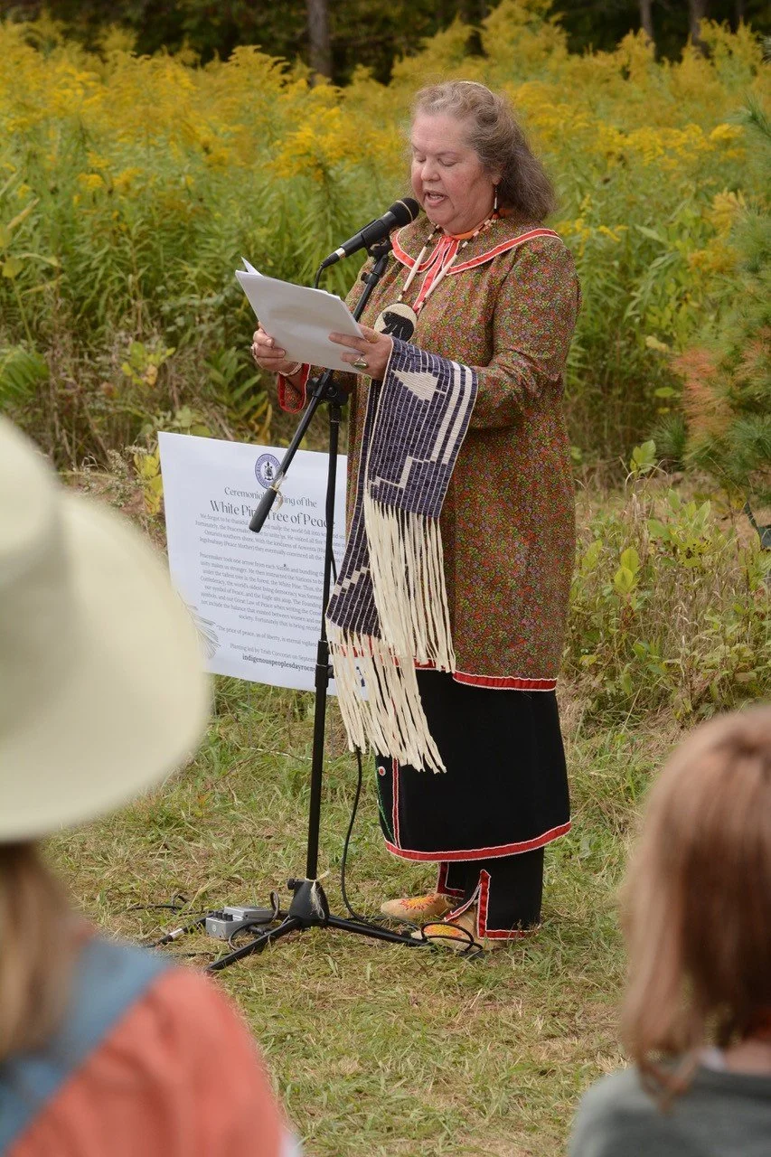 Haudenosaunee Ceremonial Planting of the White Pine Tree of Peace at ...