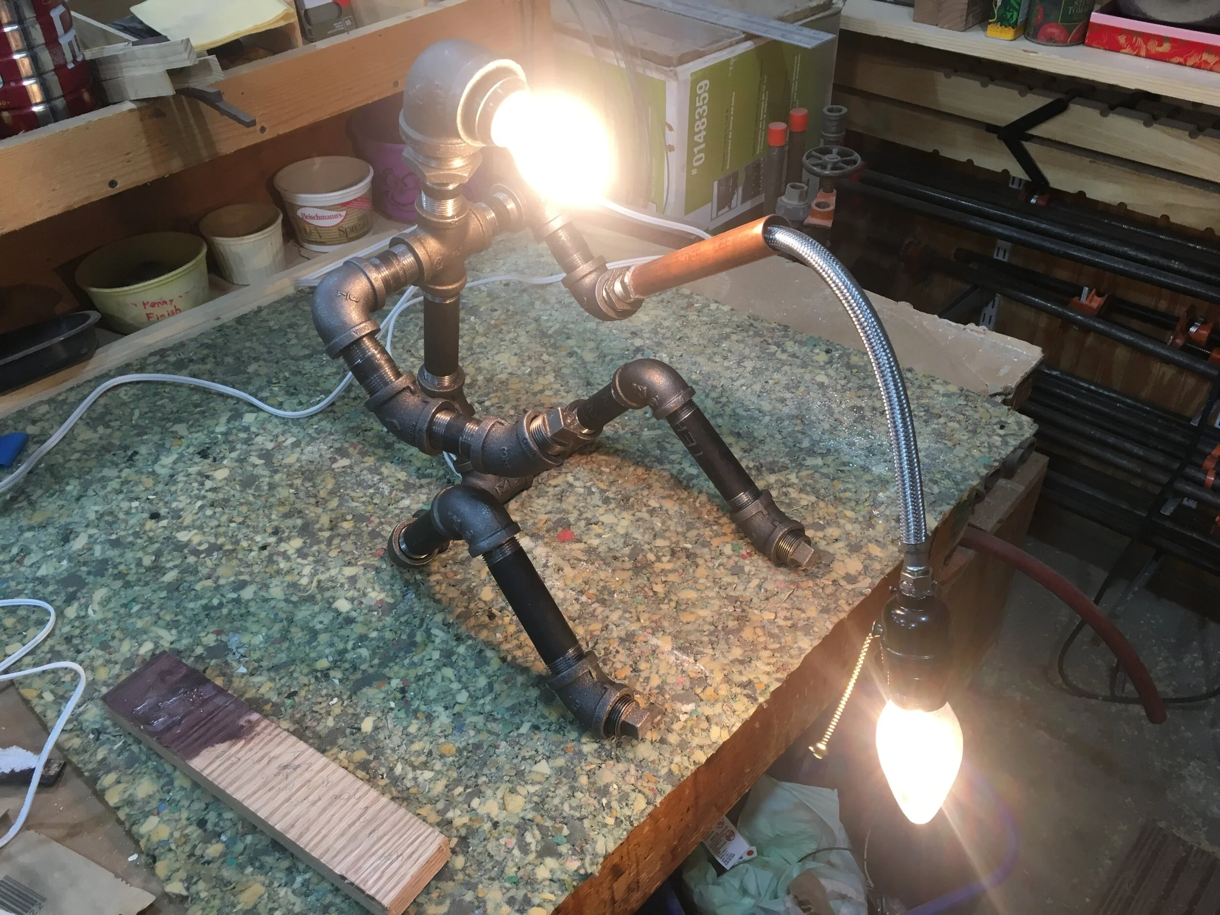Pipe Man Light — V&V Wood Crafts