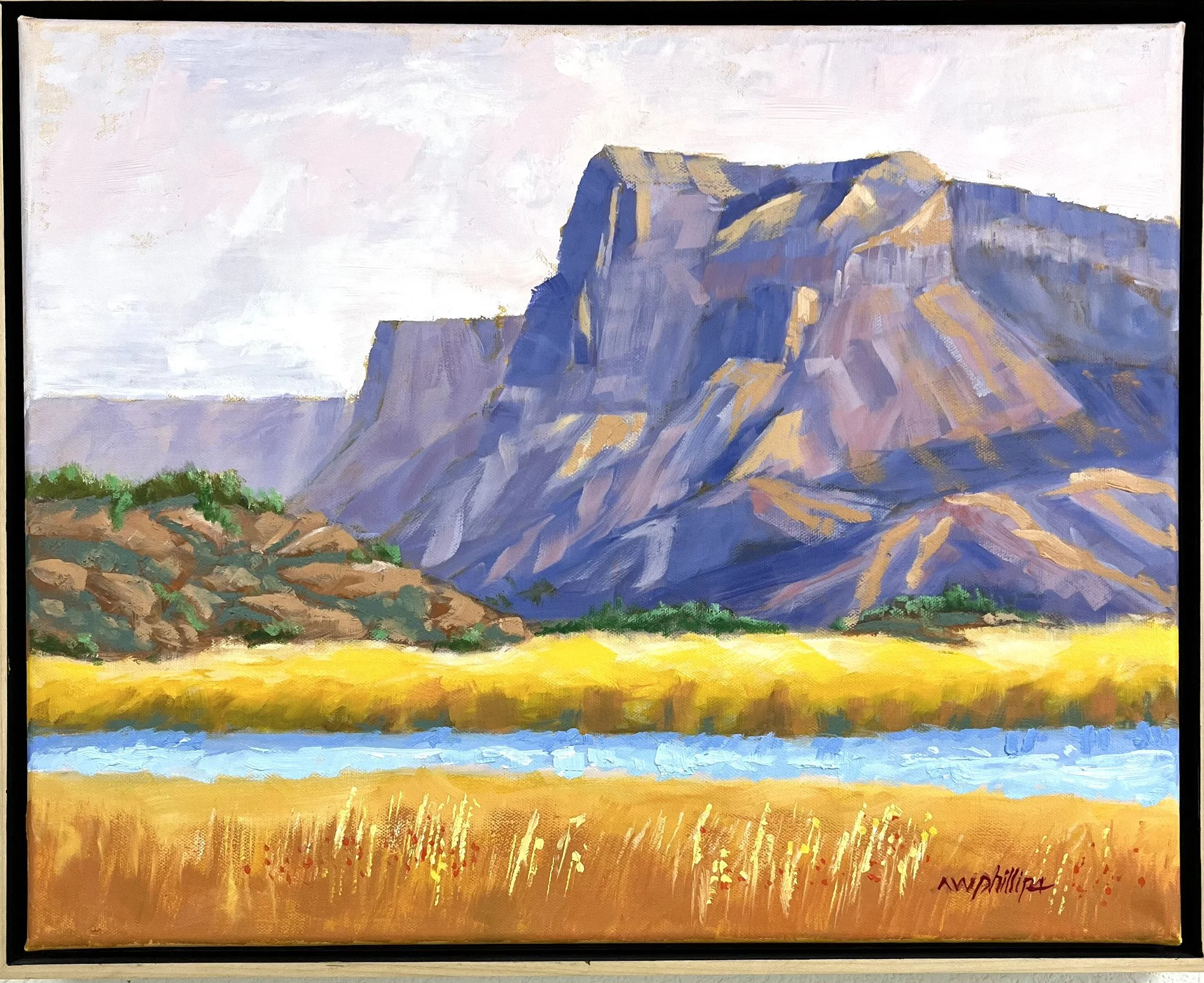 Landscape oil paintings-a w phillips