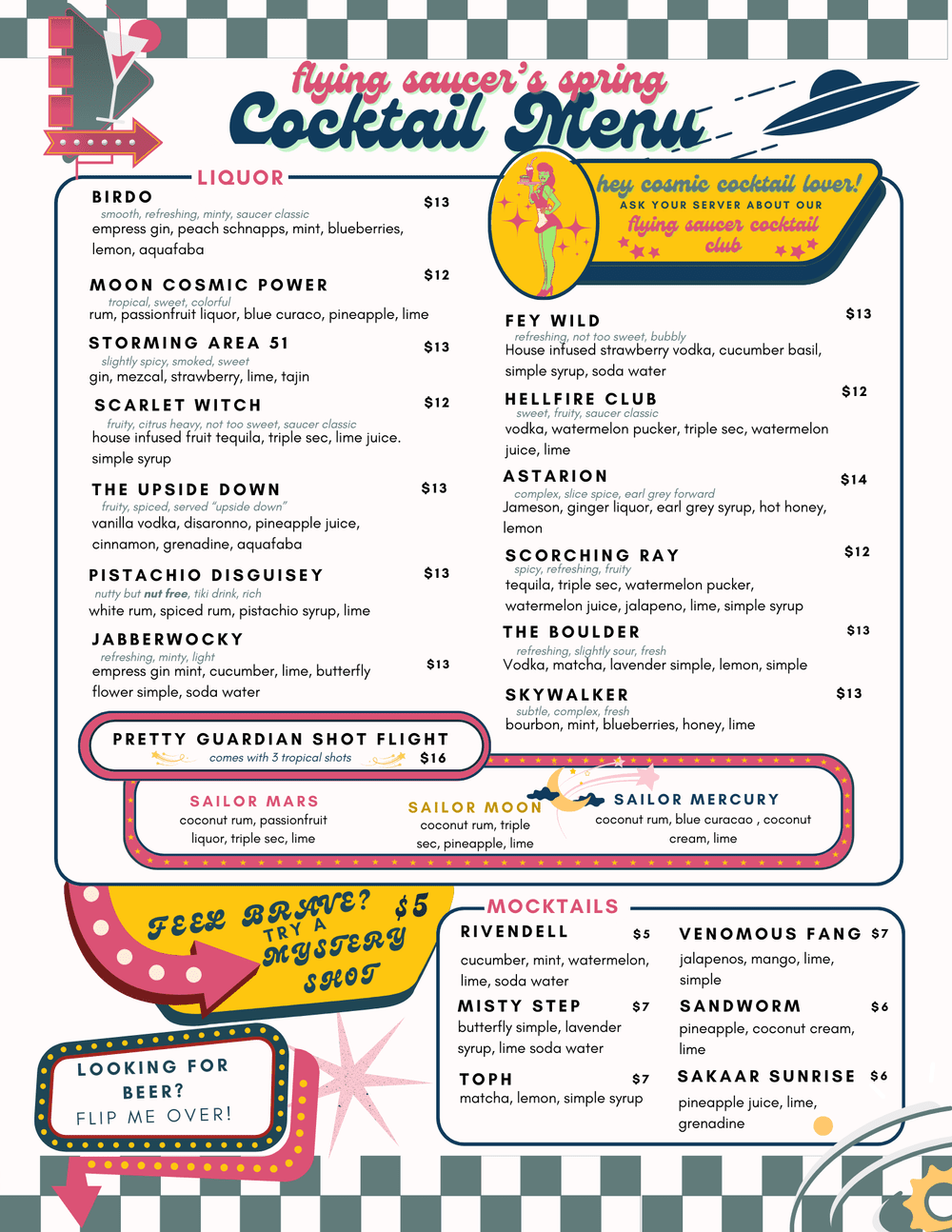 Flying Saucer Pizza Company's Menu — Flying Saucer Pizza Company