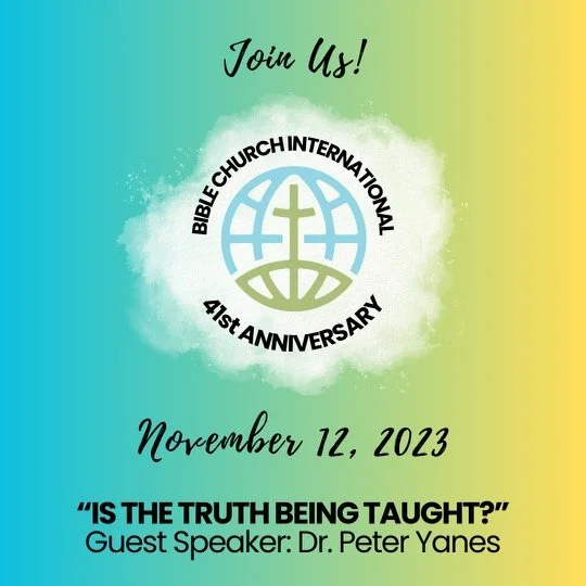 EVENTS — Bible Church International