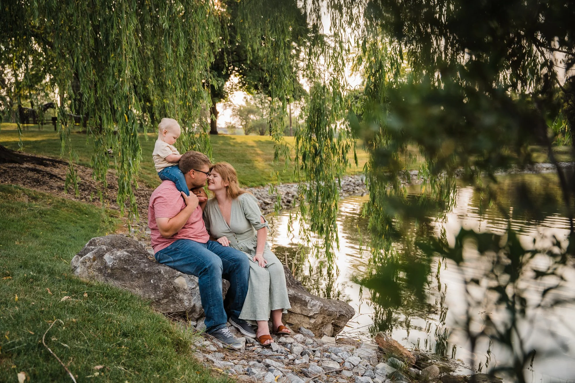 Willow Trees and Wildflowers One Year Session at Greenfield Park in ...