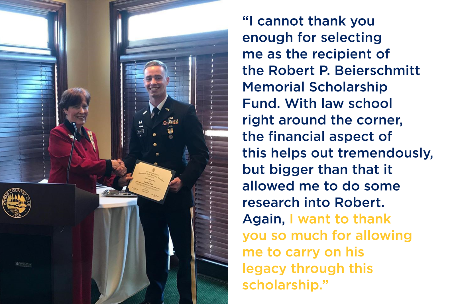 Thanks to you — University of North Georgia Foundation