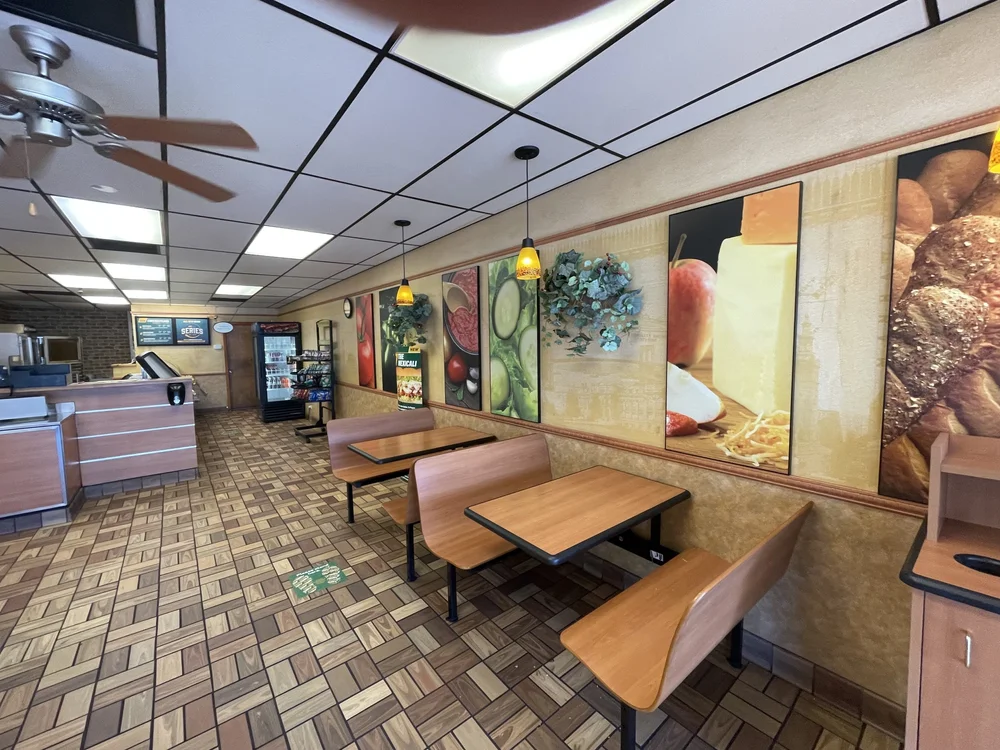 Inside Subway Restaurant Interior