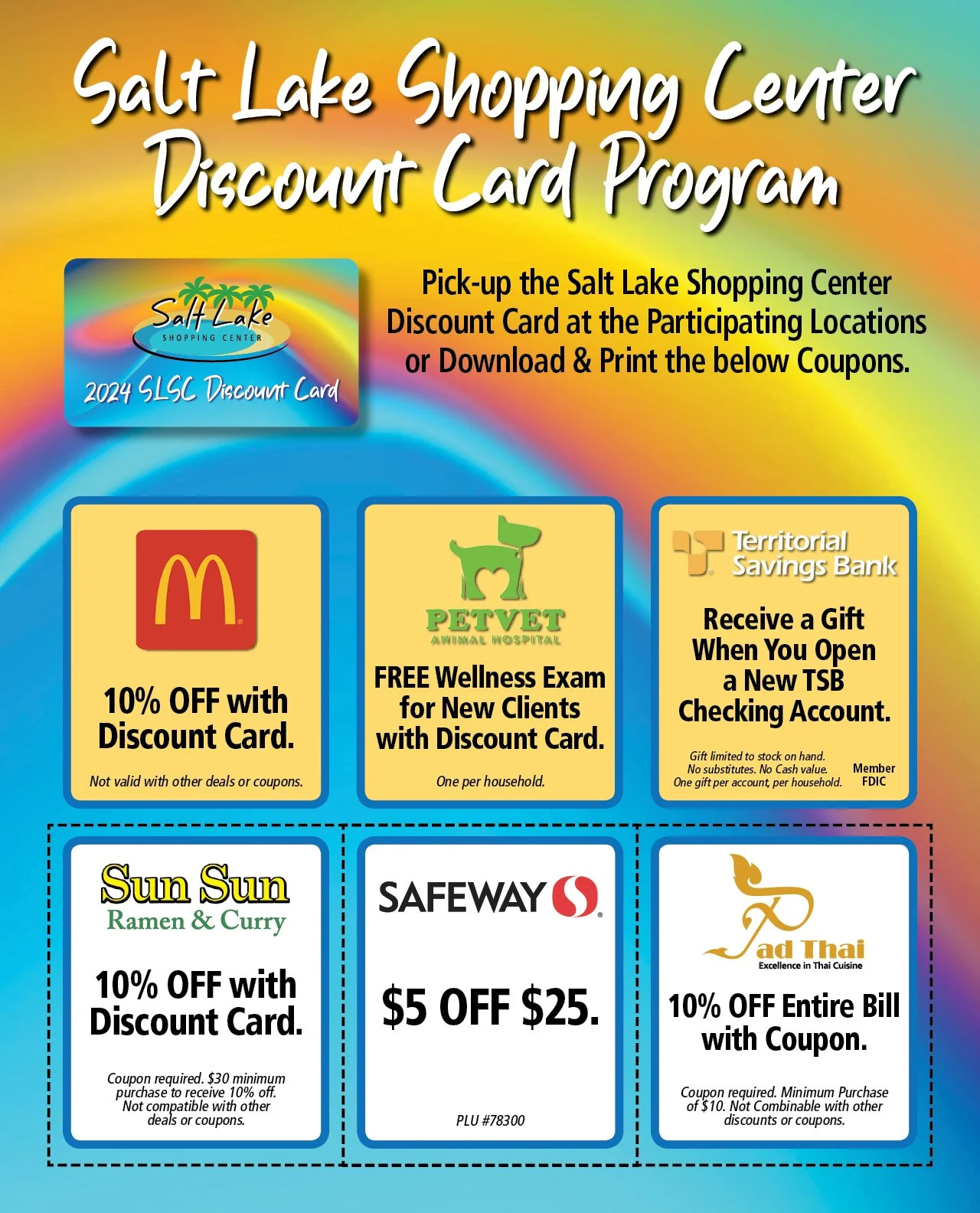 Discount Card | Salt Lake Shopping Center — Shopping Center