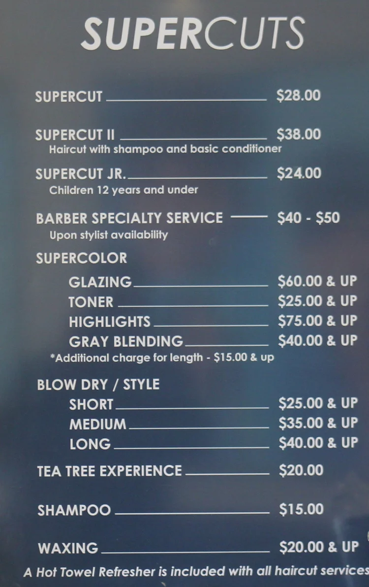 Supercuts — Shopping Center