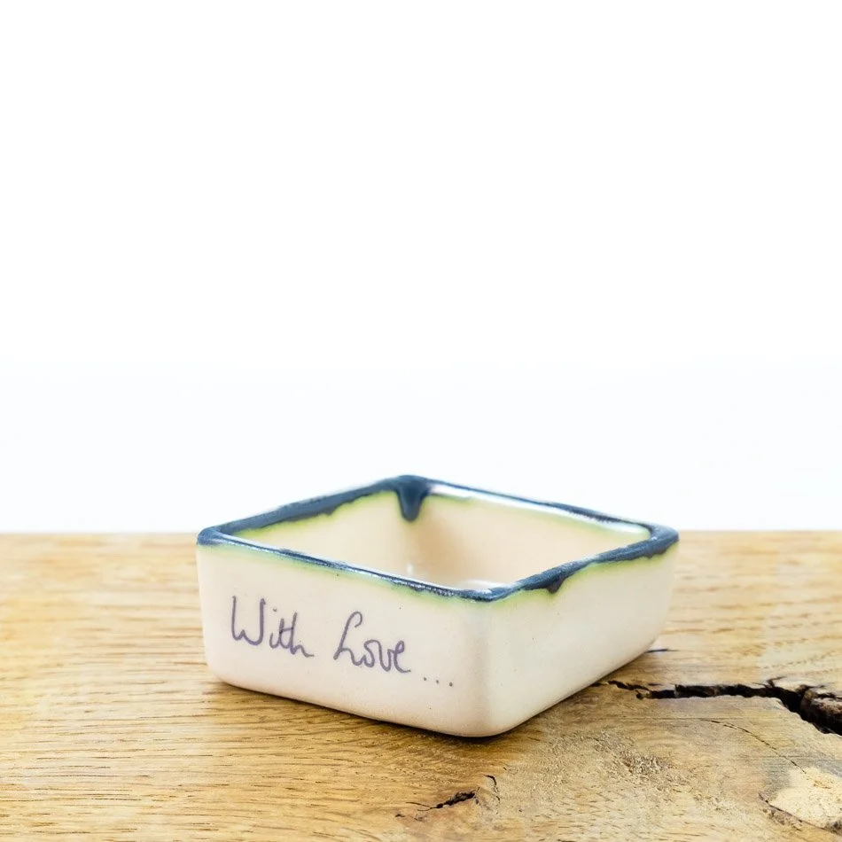 Ceramic Pottery Square Dishes 'Enjoy the Little Things in Life’ — Irish ...