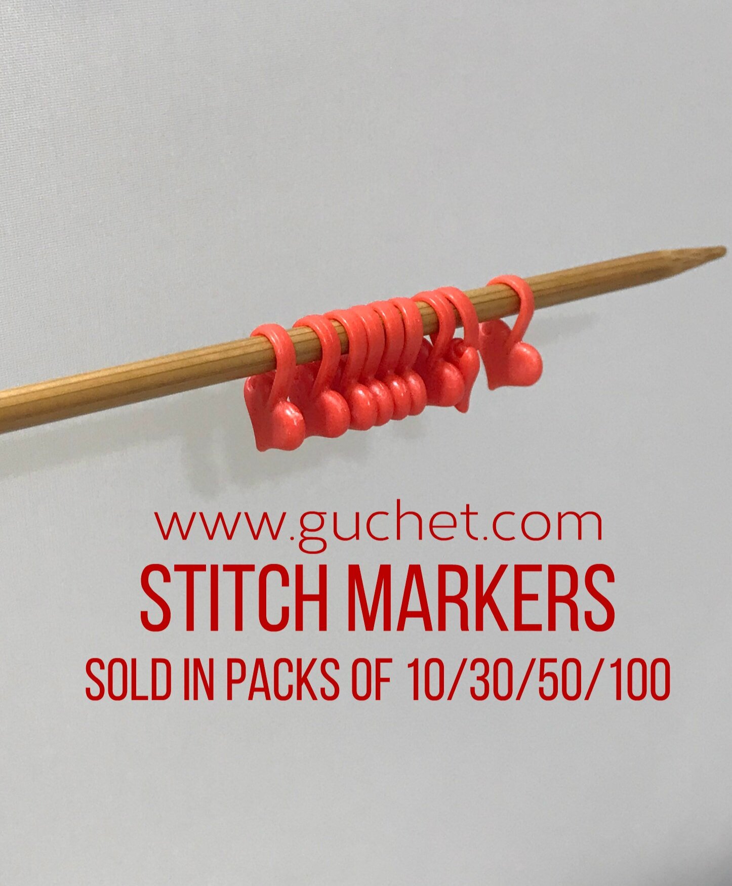 STITCH MARKERS - PAPER CLIP STYLE (x15) - PLASTIC — YARNS | PATTERNS ...