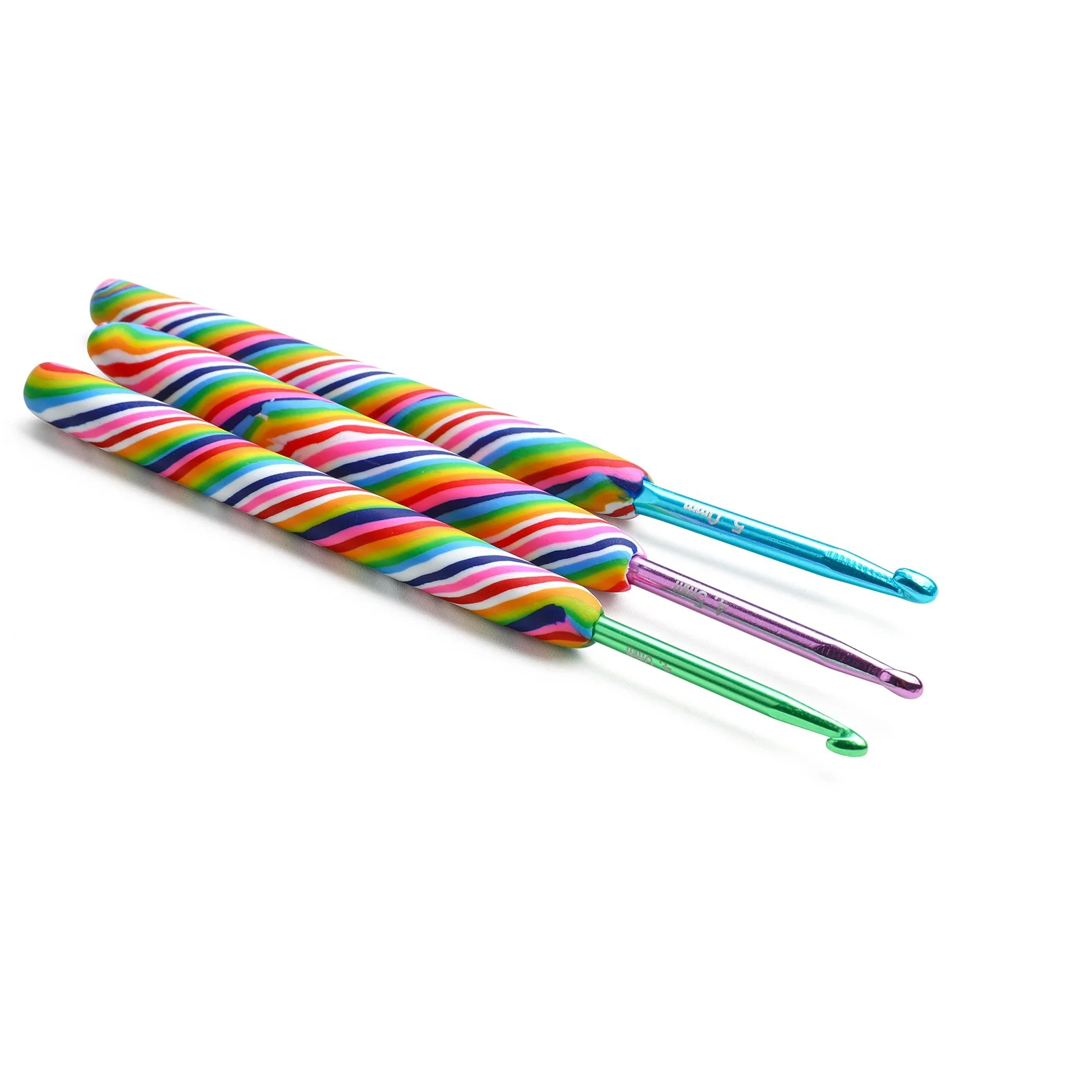 RAINBOW CROCHET HOOKS – 10 HOOK SET — GuChet.com