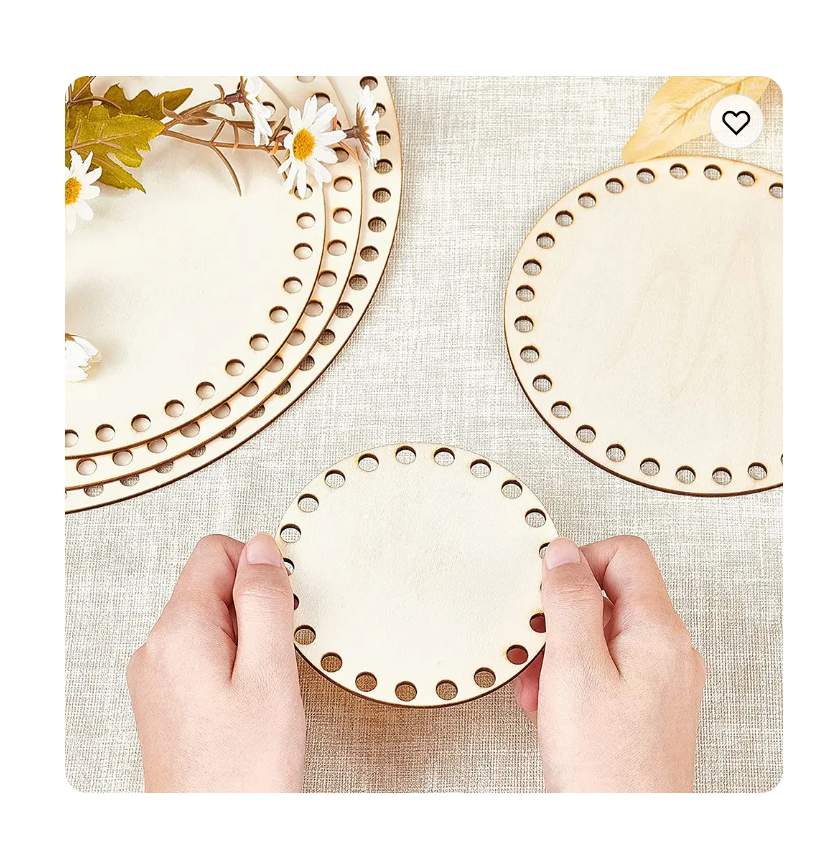 ROUND - WOODEN - PURSE BOTTOM - 4 SIZES — GuChet.com