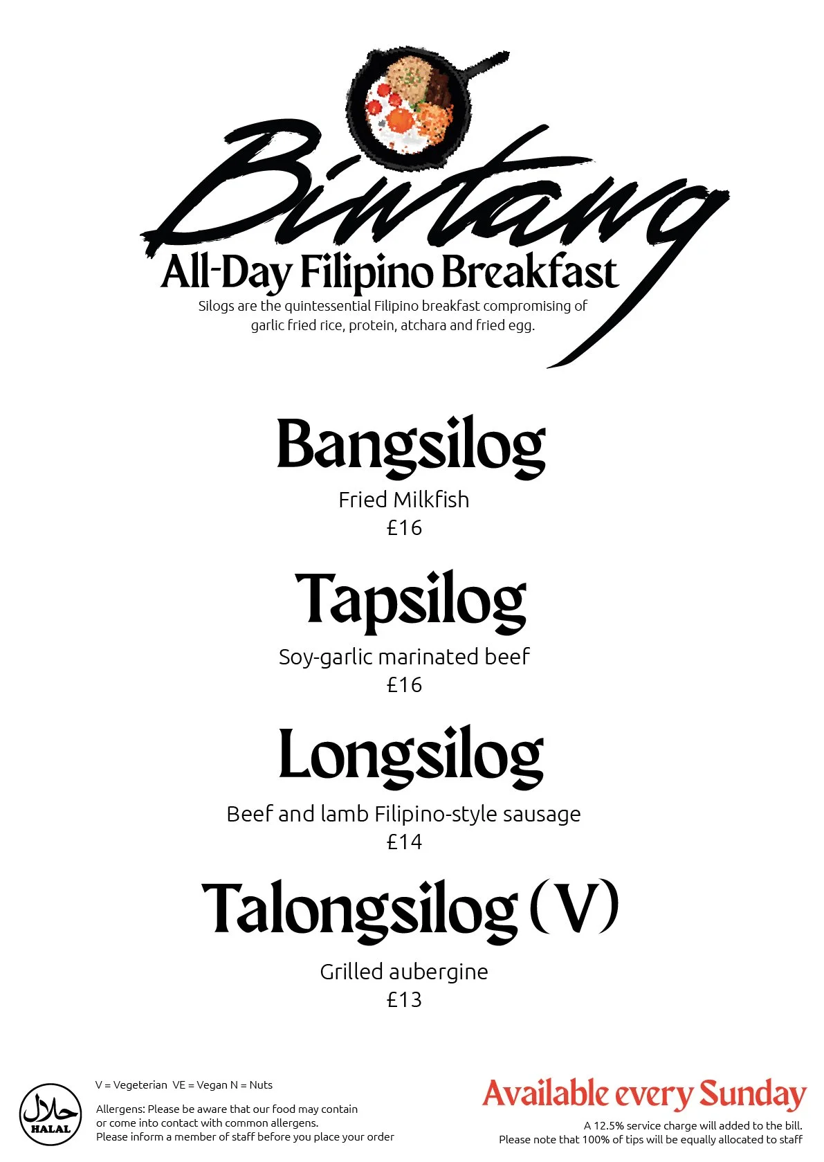 Menu — Bintang