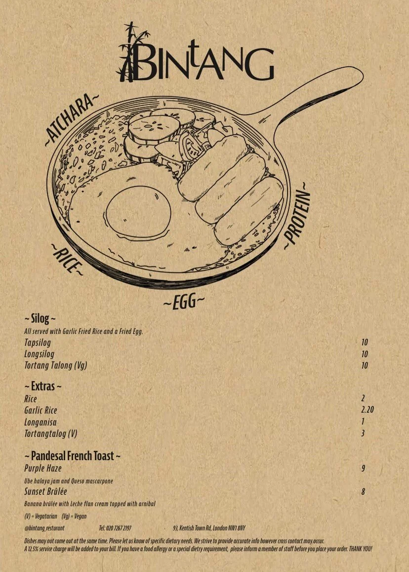 FILIPINO BRUNCH IN CAMDEN, LONDON. — Bintang