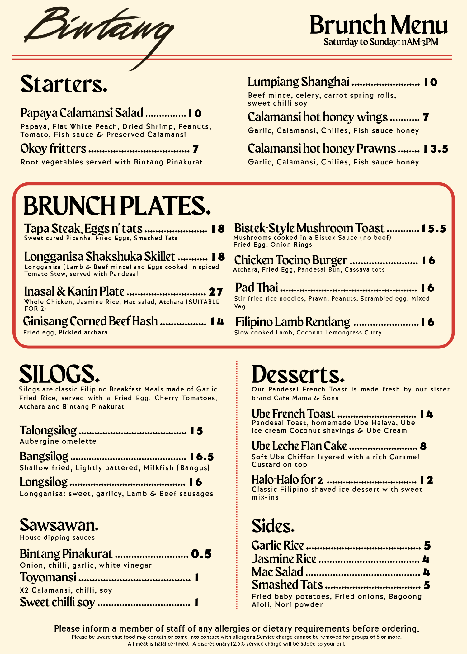 Menu — Bintang