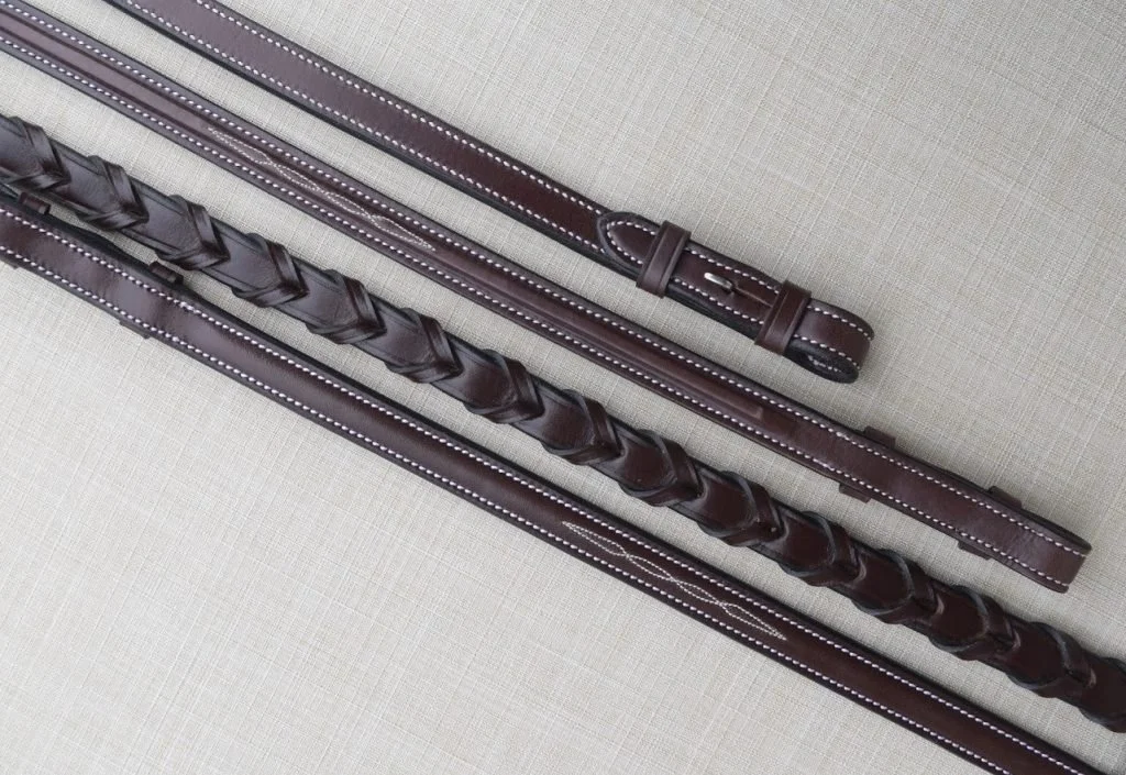 Black Oak 5/8" Fancy Stitched Reins — JC Saddlery Online Store