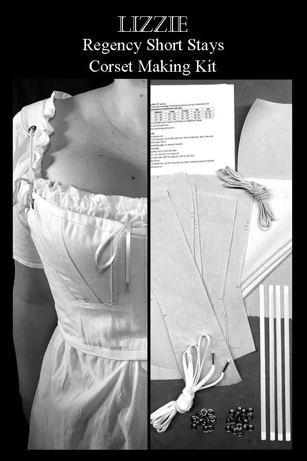 Corset Kit-Regency Short Stays-Lizzie — Period Corsets