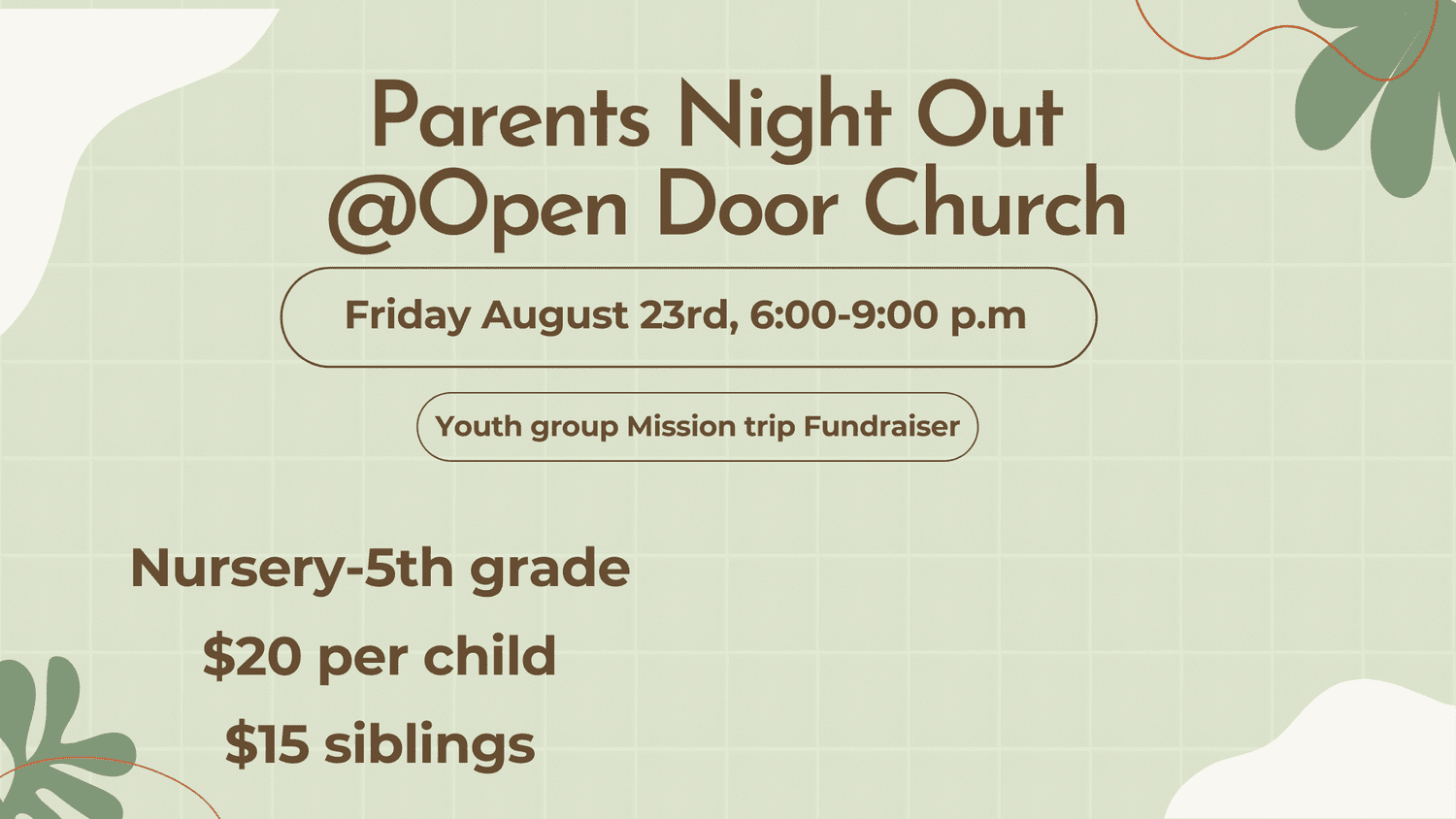 Events — Open Door Church