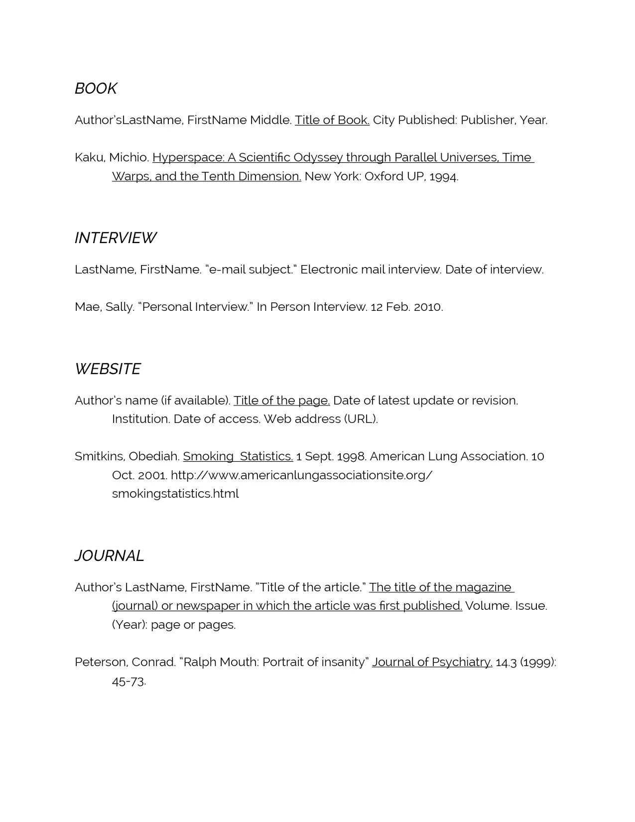 Sample Sources — Online Speaker's Lab