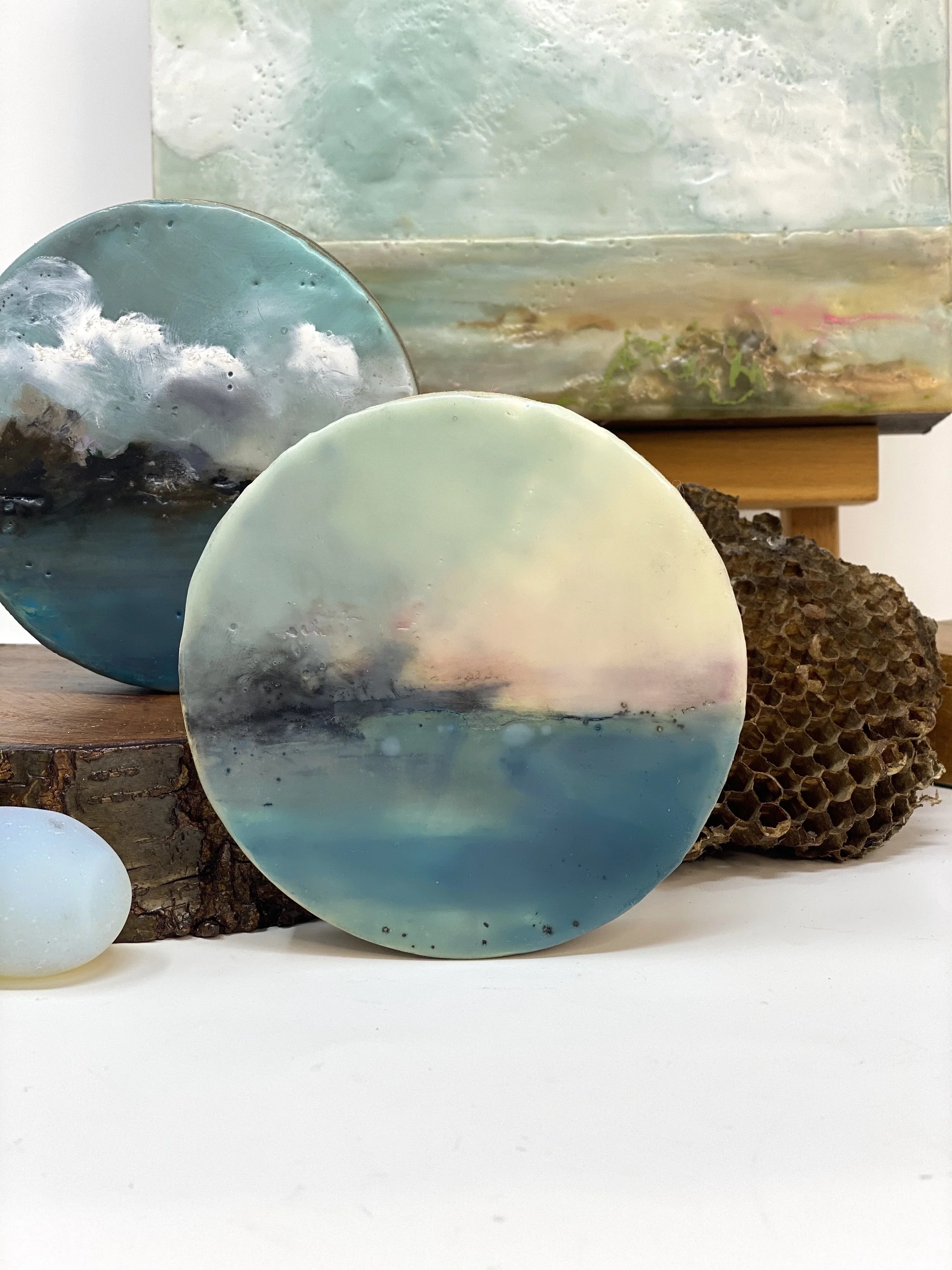 encaustic art workshop class — Crow's Nest Art Studio