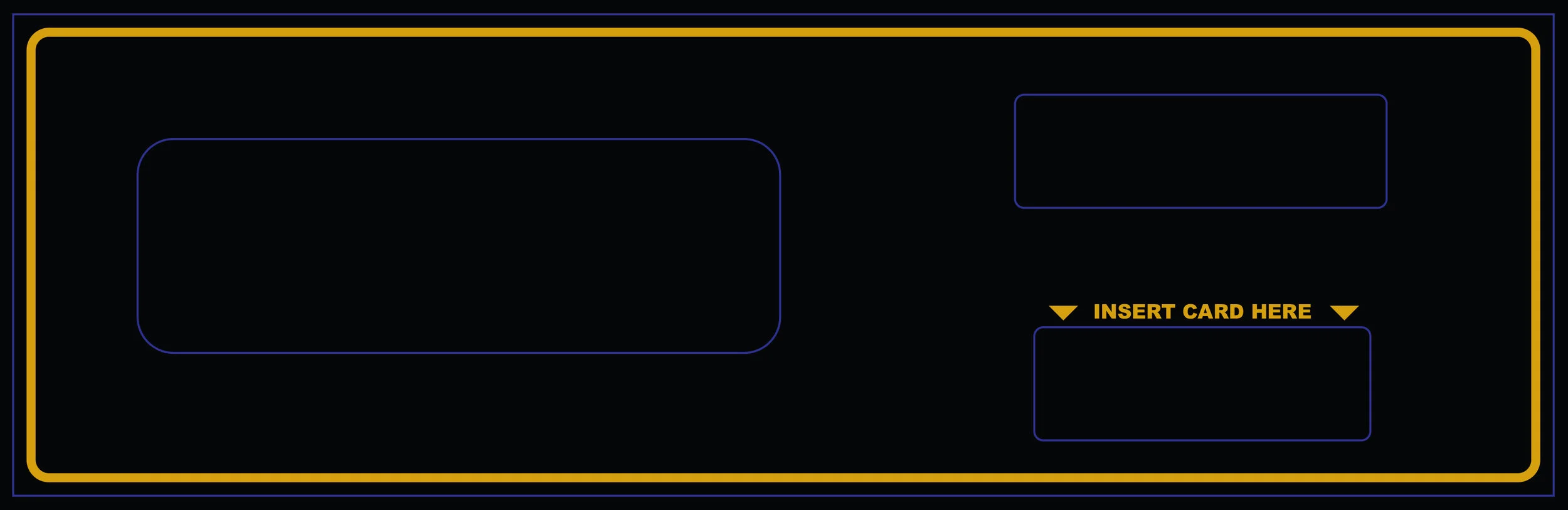 IGT S2000 Black/Gold CDS Player Tracking Insert — Iron Chest Gaming