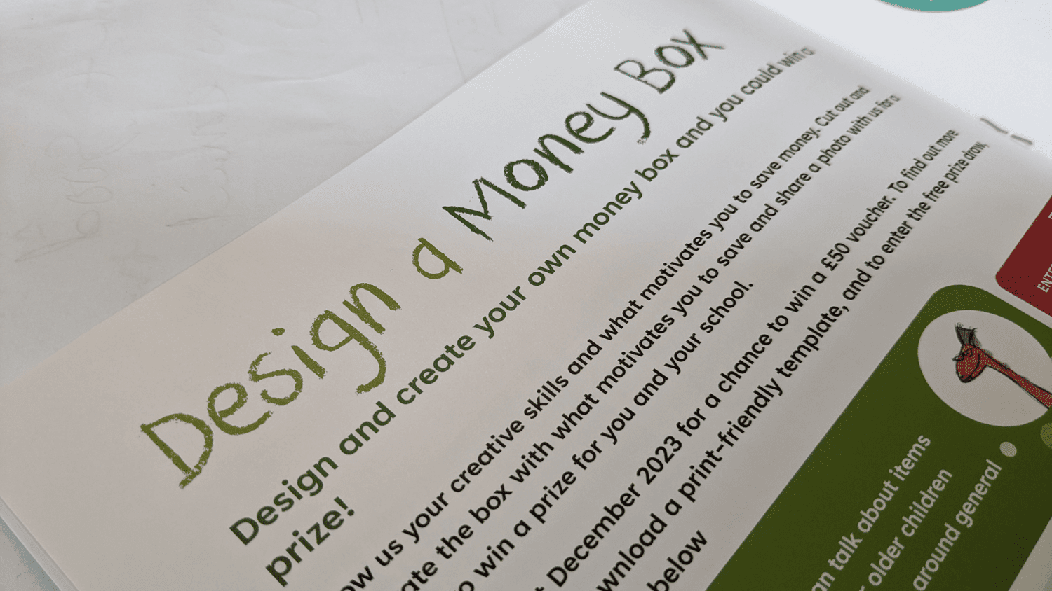 Design and create your own money box and you could win a prize!