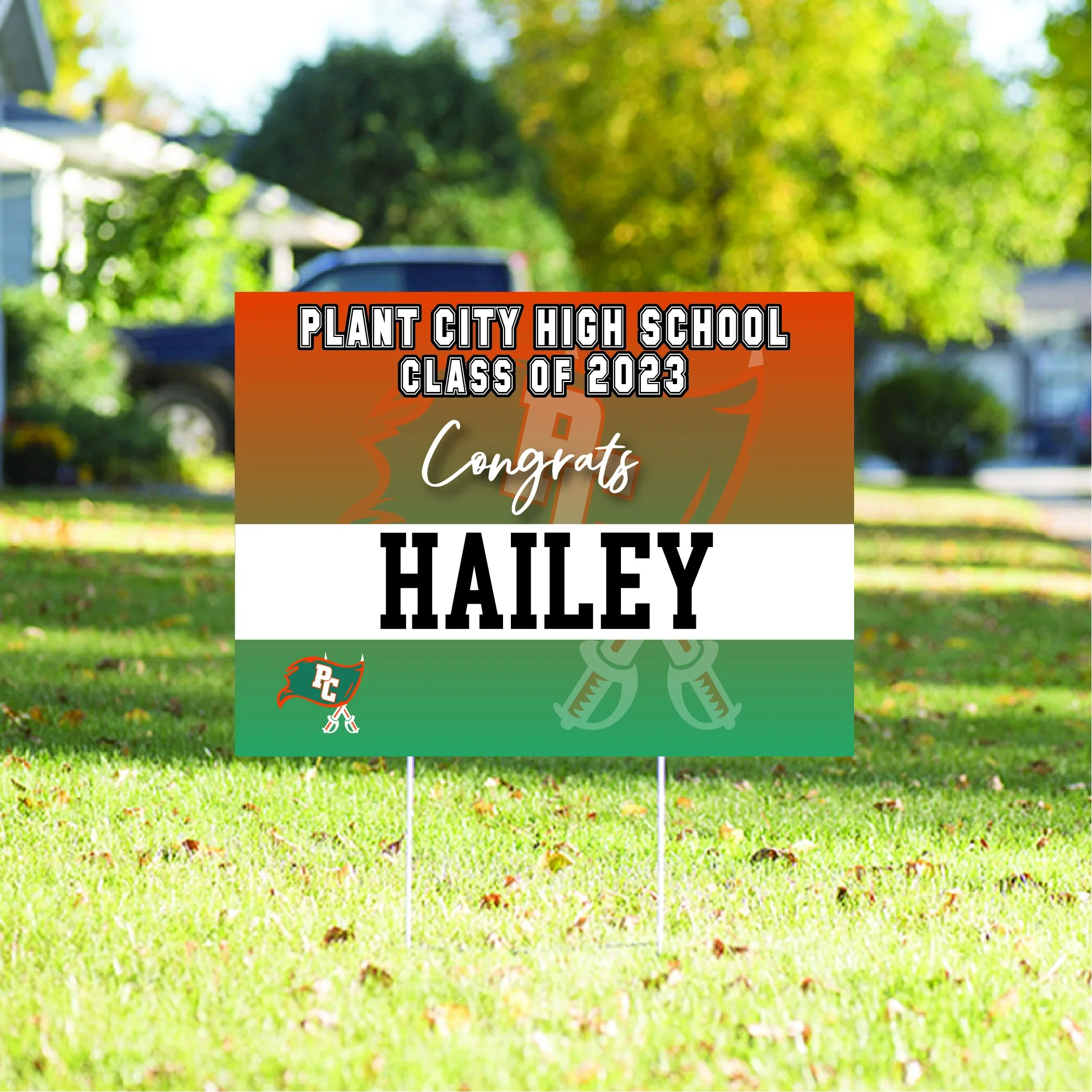 PLANT CITY HIGH SCHOOL GRAD SIGN — LEVEL SEVEN GRAPHICS, LLC.