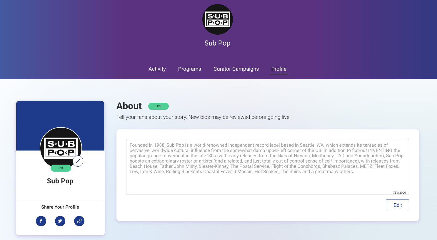 Curator Profiles — AMP Playbook