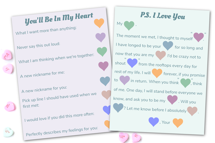 Conversation Hearts Game: 15 Minute Mini-Date — Make a Date of It