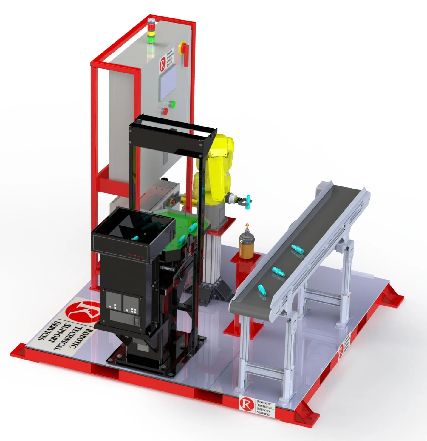 Pre-Engineered Material Handling Cell — Robotic Technical Support Services