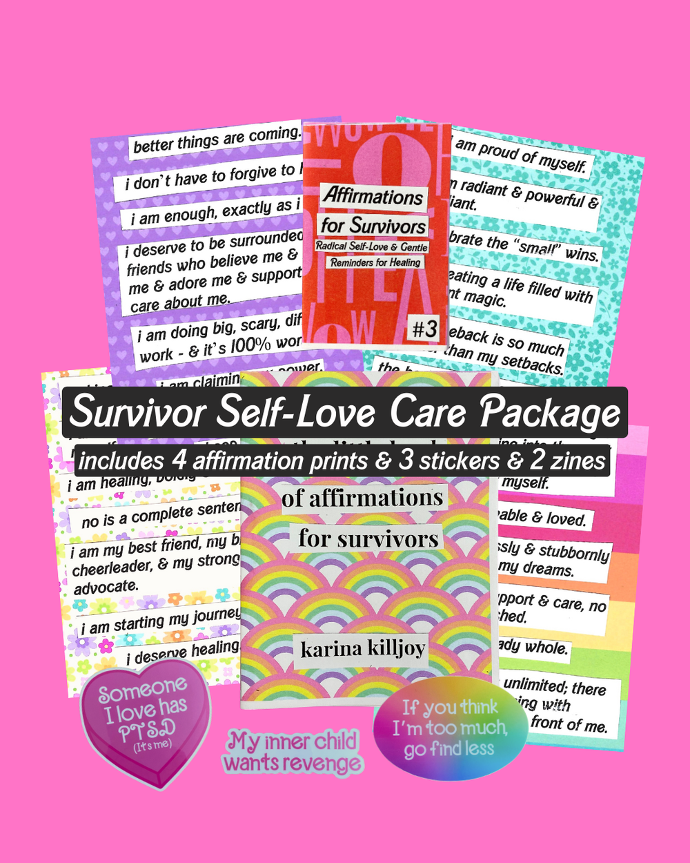 Survivor self-love care package — Karina Hagelin