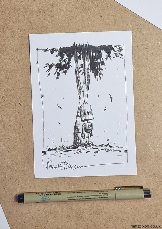 Falling sketch — mattdixon.co.uk