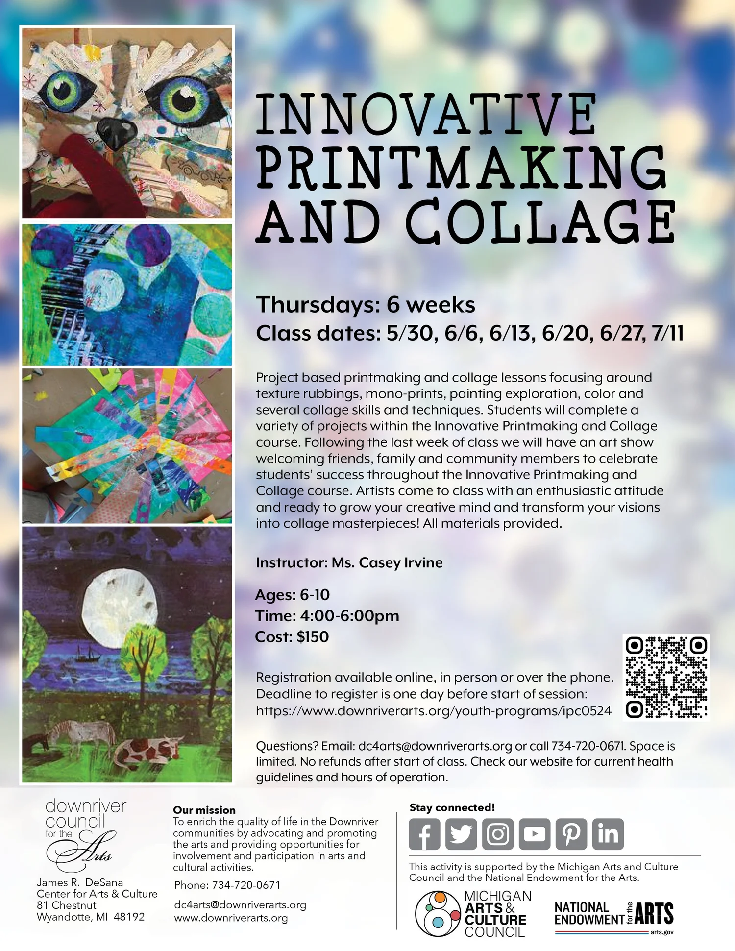 Innovative Printmaking and Collage 05/2024 — Downriver Council for the Arts