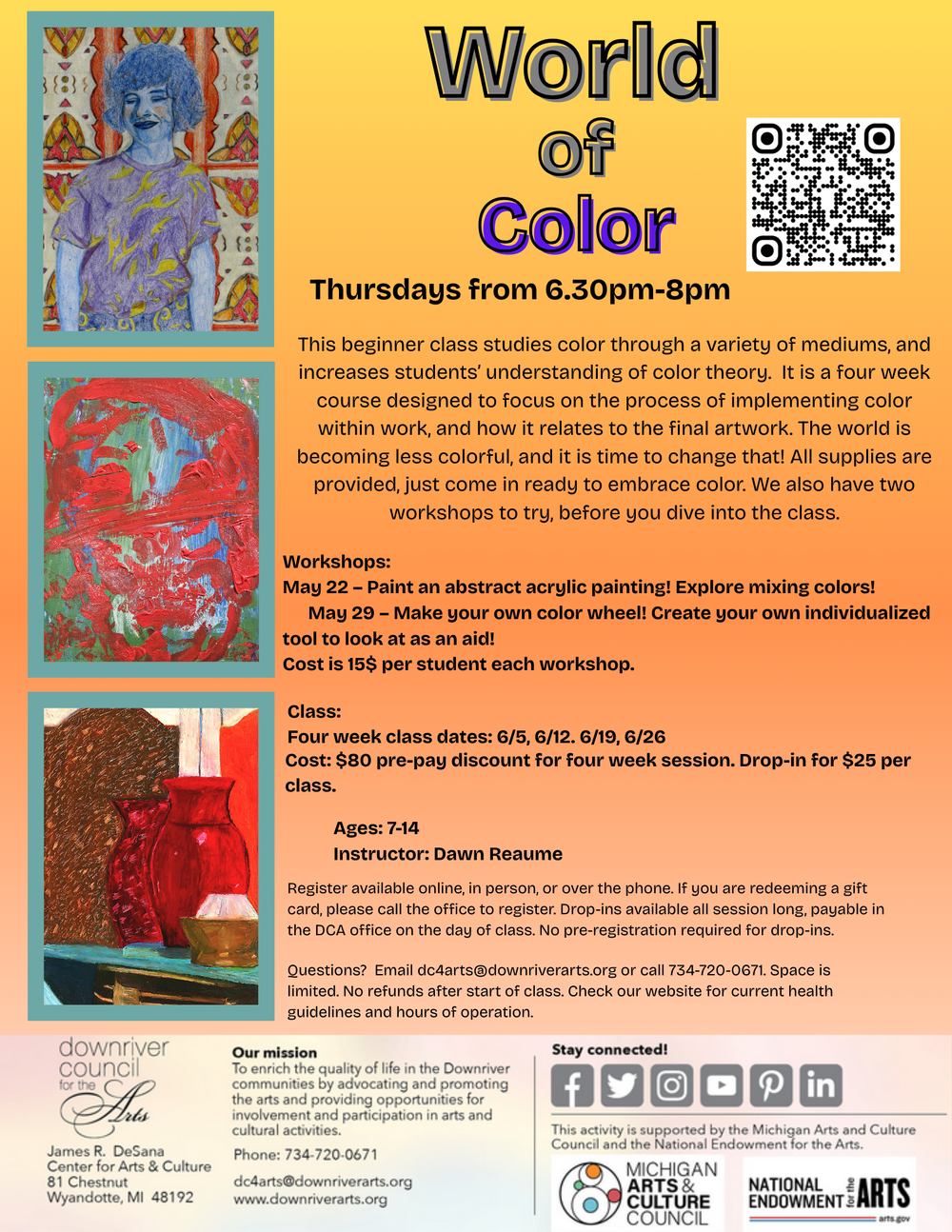 World of Color - Summer 2025 — Downriver Council for the Arts