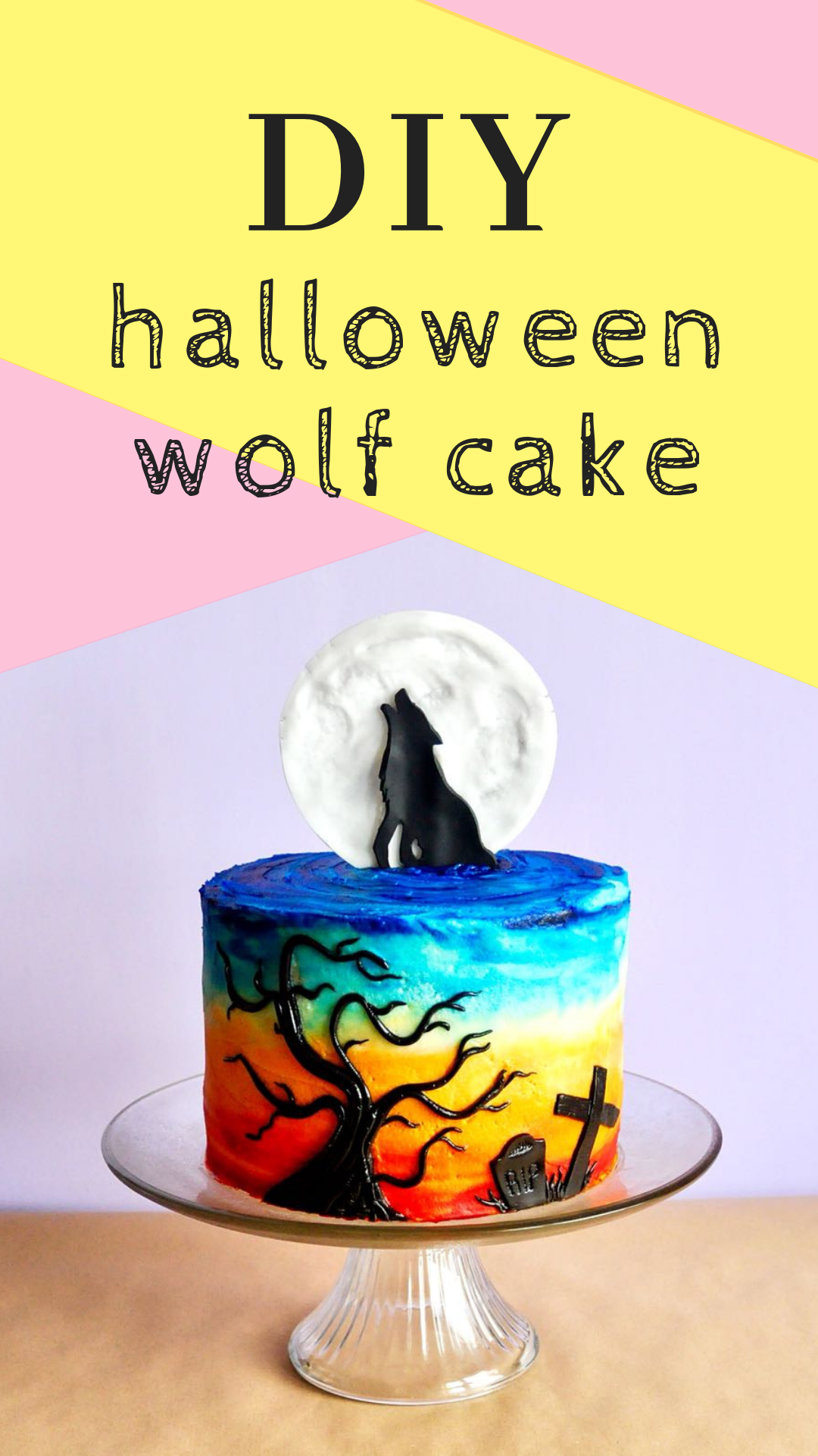 How To Make The Best Howling Wolf Halloween Cake — Icing Insight