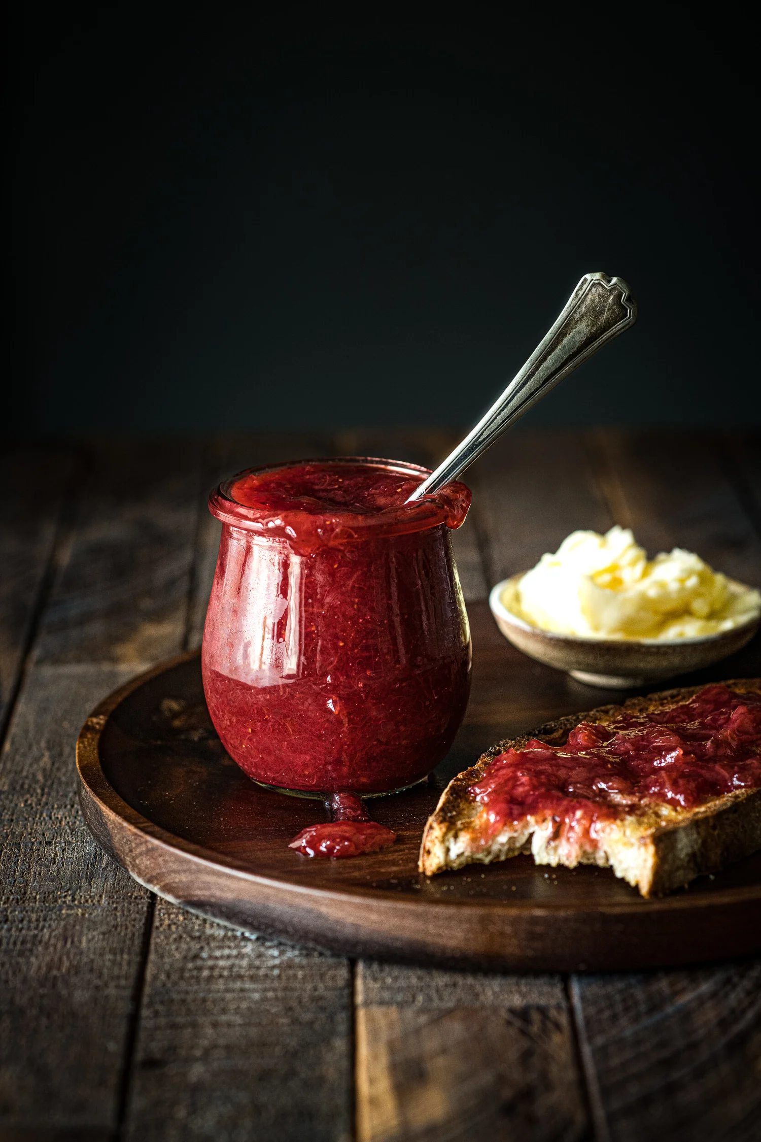 White Balsamic Strawberry Rhubarb Jam — Mushrooms & Thyme