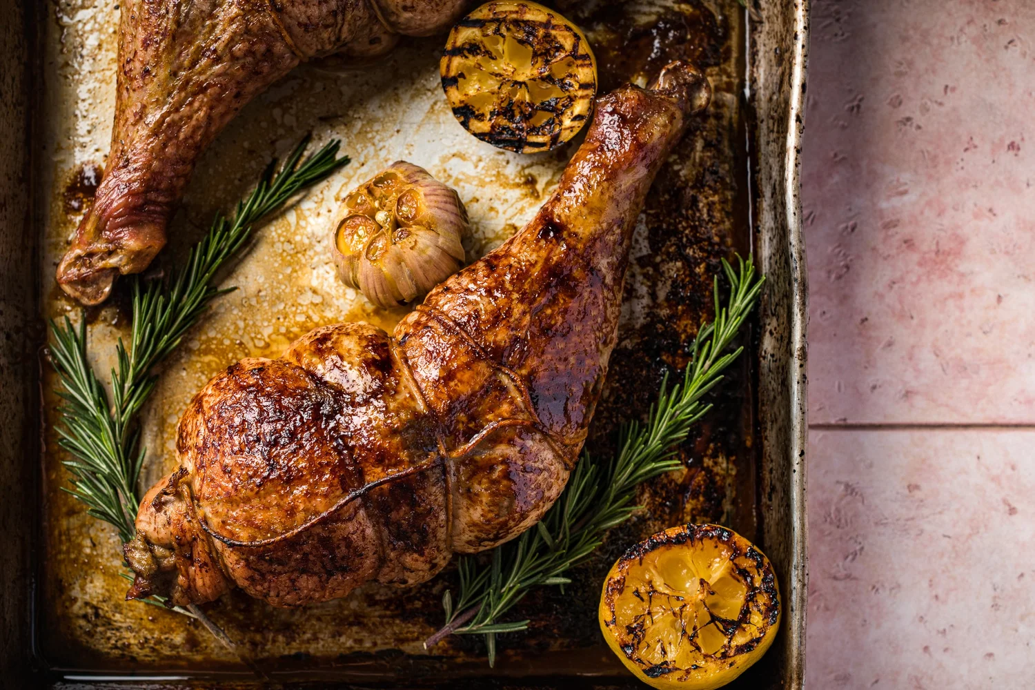 Mushroom Stuffed Turkey Legs — Mushrooms & Thyme