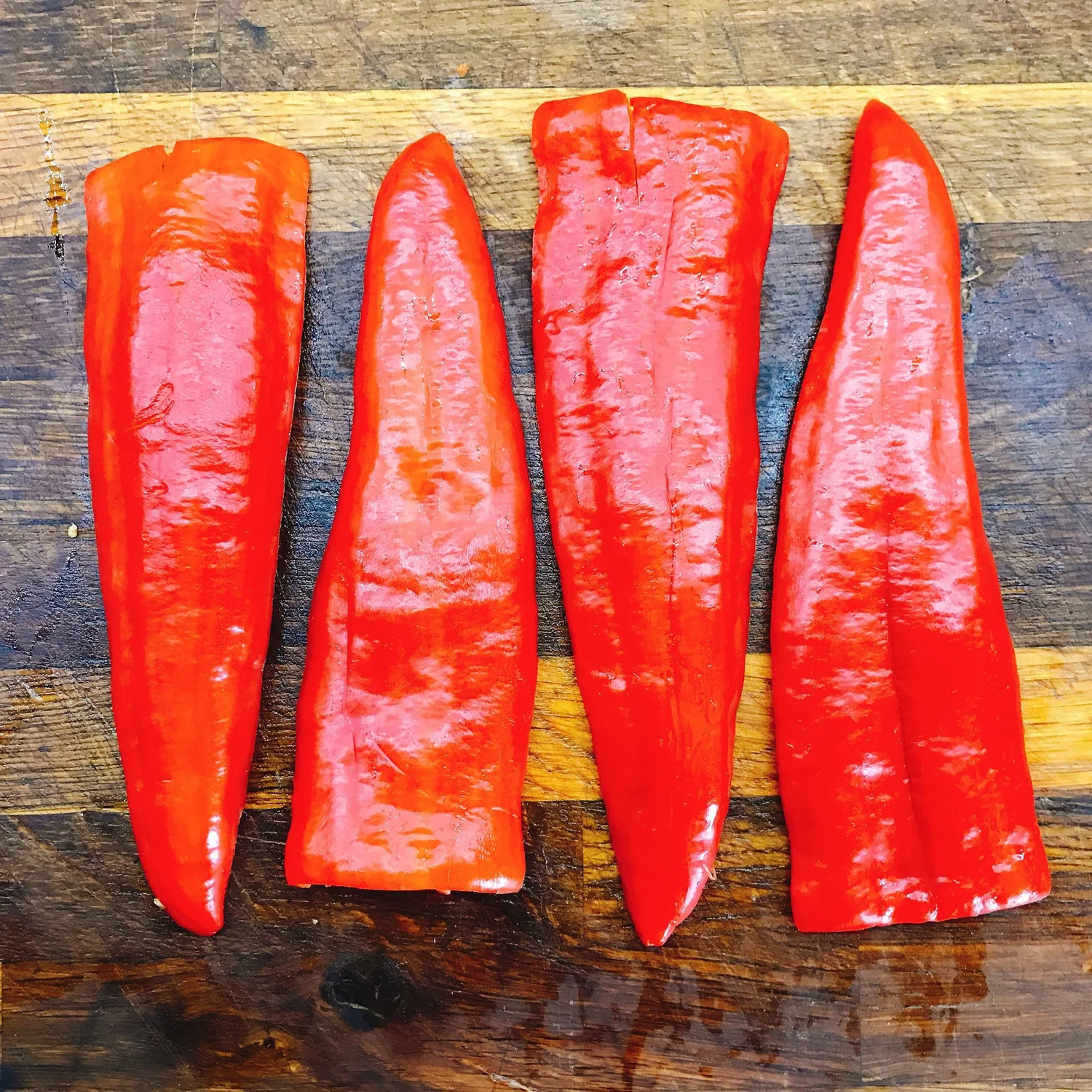 Salty Charred Red Peppers — The FatSteak Club