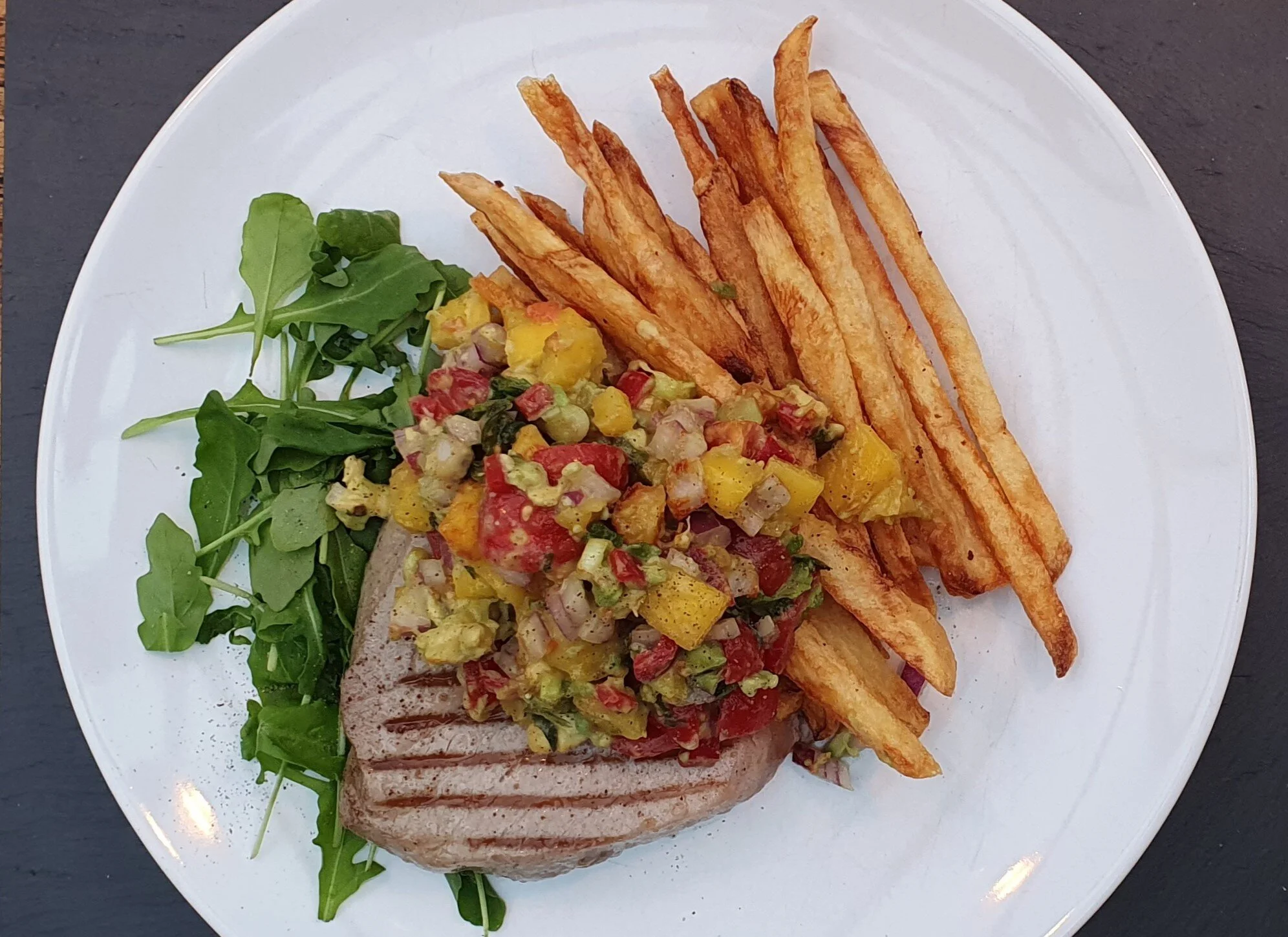 Tuna with mango salsa — The FatSteak Club