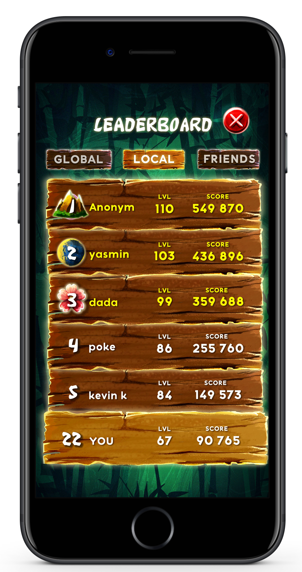 Mobile Game Leaderboard