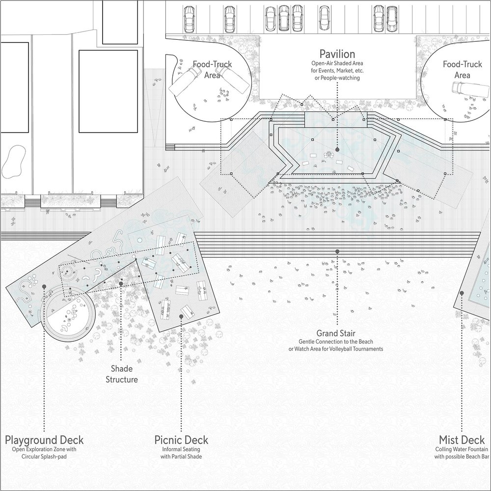 ATLANTIC BEACH BOARDWALK - An 800-foot-long multi-purpose public space ...