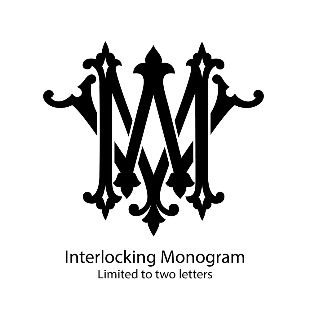 Interlocking Monogram Alphabet